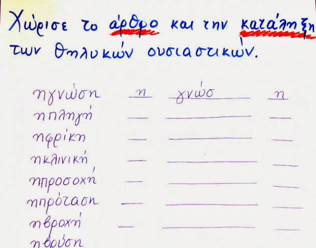 Ασκήσεις που βοηθούν στην ορθογραφία | Infokids.com.cy