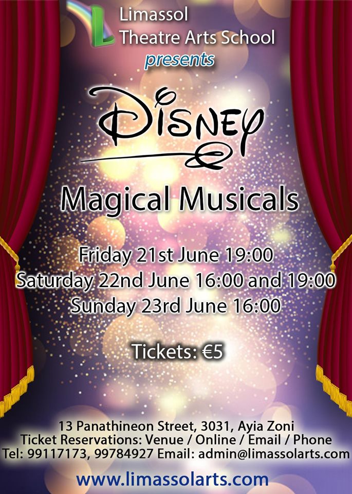 Disney Magical Musicals στη Λεμεσό για 2 ημέρες | Infokids.com.cy